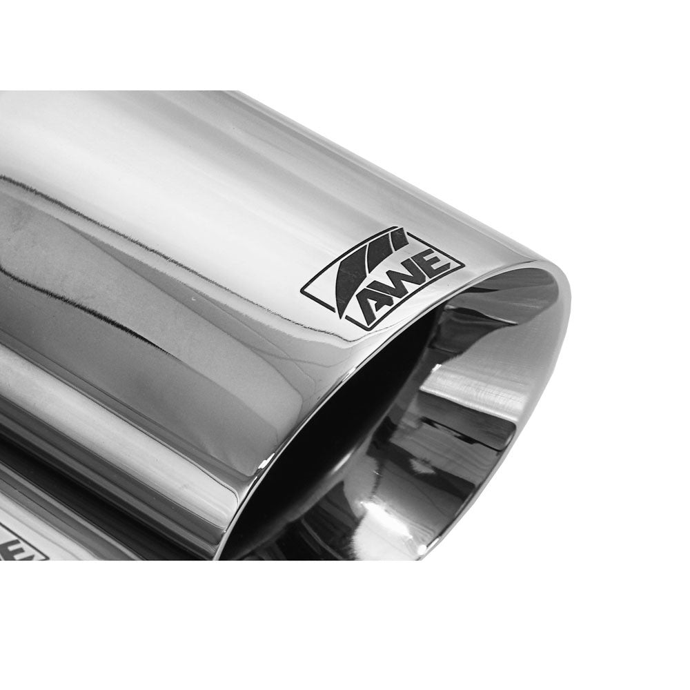 AWE Cat-Back Exhaust System Touring Edition Resonated With Chrome Silv ...